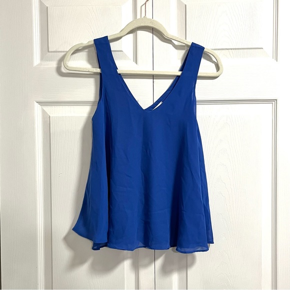 E & M | Tops | Royal Blue Flowy Tank Top | Poshmark